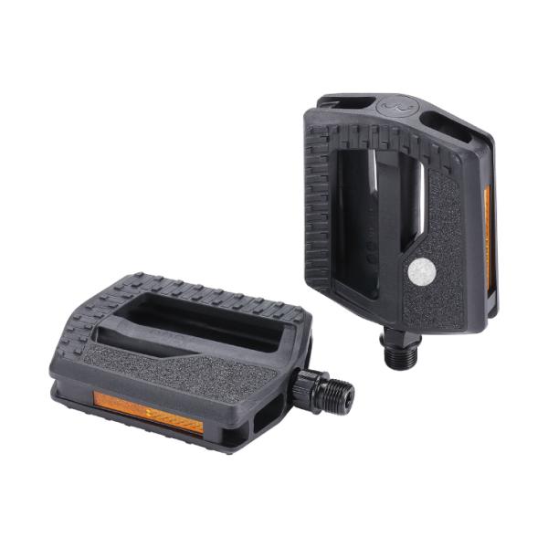 ■フラットペダル■カラー：ブラック■サイズ：100×83mm■参考重量：315g（ペア）■取付けネジ径：9/16■ベアリングタイプ：DUベアリング■ペダル本体素材：PA(ポリアミド)■シャフト素材：Boron steel■リフレクター付き■...