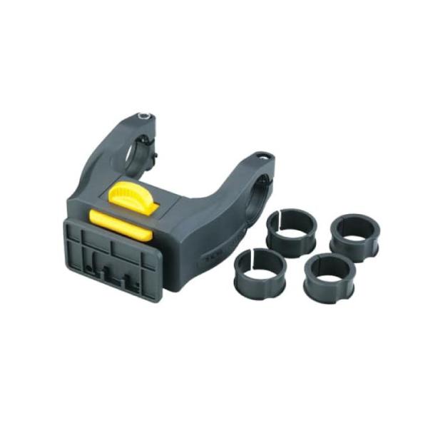 ■Ф25.4、Ф28.6、Ф31.8mm の3 サイズのハンドル径に対応できるスペーサー付■バックの“おじぎ”を防ぐワイヤーロック付
