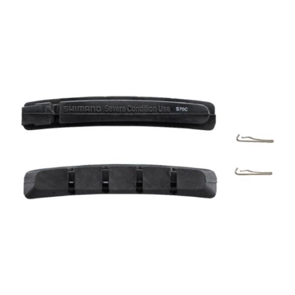 ■適応モデル：BR-R550■カートリッジシュー：○■Mシステム：×■長さ：70mm■ブレーキシュー特性：ドライにて高い制動力を発揮し、音鳴りが発生しにくい。泥状況下ではシューの磨耗量が大きい。