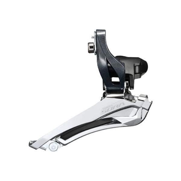 ■取付タイプ：バンドタイプ 34.9mm（31.8 / 28.6mmアダプター付）■対応スピード / アウターギア：2x9 / 46-52T■チェーンライン / キャパシティ：43.5mm / 16T■チェーンステーアングル、対応チェーン：...