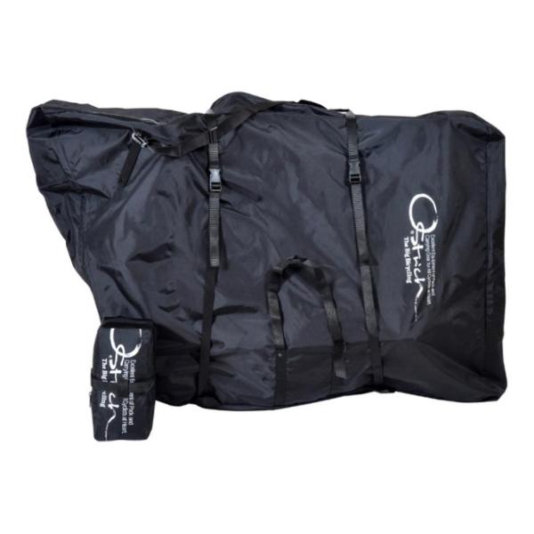 ■カラー：ブラック■サイズ：H900×W1,250×D240■参考重量：約1,100g(付属品除く)■材質：NL420D/PUC■適応車種：MTB・クロス■付属品：・ショルダーベルト・中締ベルト・外締ベルト2本・収納袋※エンド金具は付属しま...