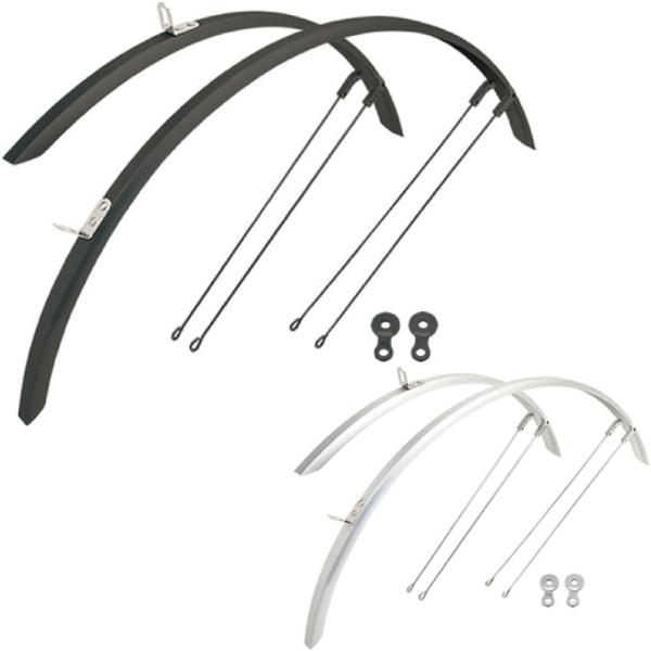 ■幅：30mm（700x25Cまで対応）■カラー：ブラック、シルバー■フロント長：640mm、リア長：875mm■フロント 145g、リア 170g（幅：30mm）■アルミ合金■クイックレリーズ用アダプター 付属