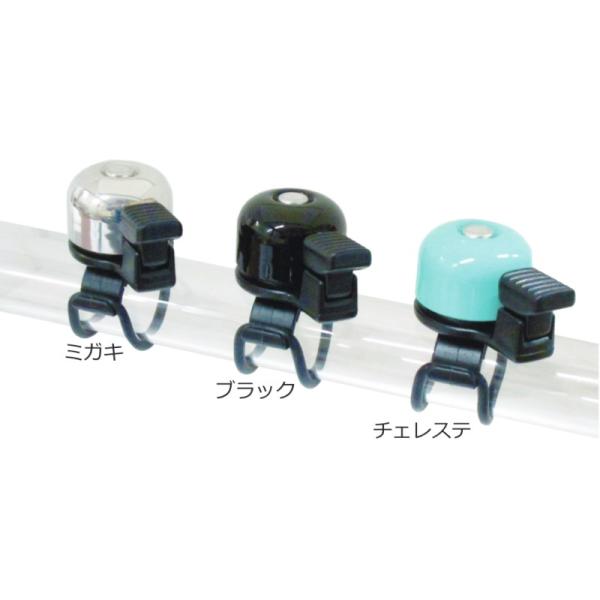 TOKYO BELL MICRO FLEX BELL取付工具不要のO-ringゴム方式を採用しました。取付け位置の自由度が高いベルです。スポーツバイクに合わせやすいスマートなデザイン。ハンドル径Φ22.2〜Φ31.8に取付可能。