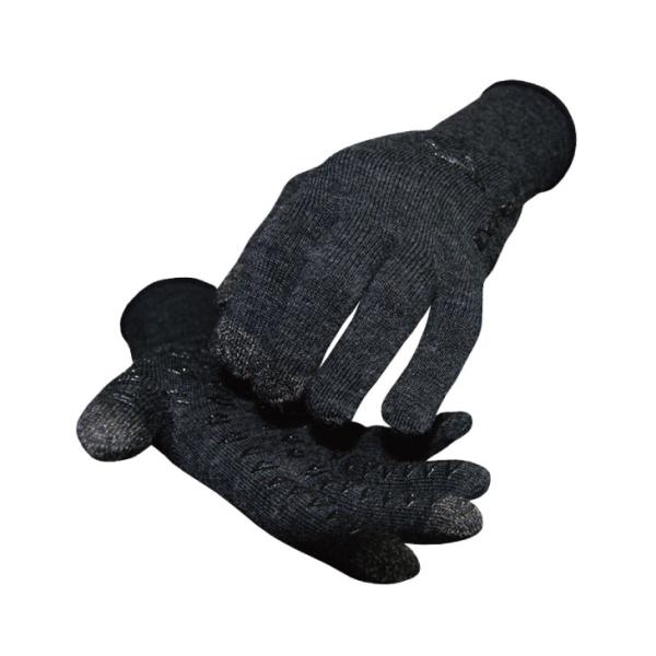 ■カラー：D-Logo Charcoal Wool■素材：52% ナイロン40% メリノウール7% ポリウレタン1% 銀コーティング糸■サイズ(手のひら周囲)：XS(15.5-18cm)S(18-20cm)M(20.5-22.5cm)L(2...
