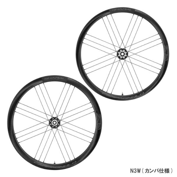 Campagnolo SHAMAL CARBON DB 2WAYカーボンリム、ディスクブレーキ用ホイール、前後セット、N3W(カンパ仕様)
