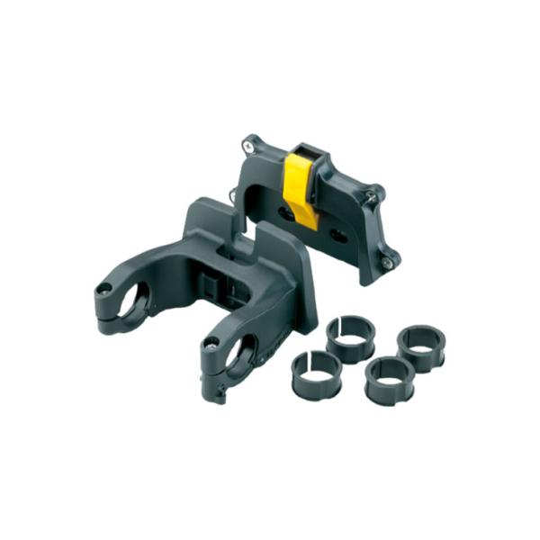 トピーク「バスケット フロント」を、2台以上の自転車に付け替えて使用できるようにするアタッチメント。■『TOPEAK BASKET FRONT』用アタッチメント■取付可能径：φ25.4／31.8mm■バッグの「おじぎ」を防ぐワイヤーロック付...