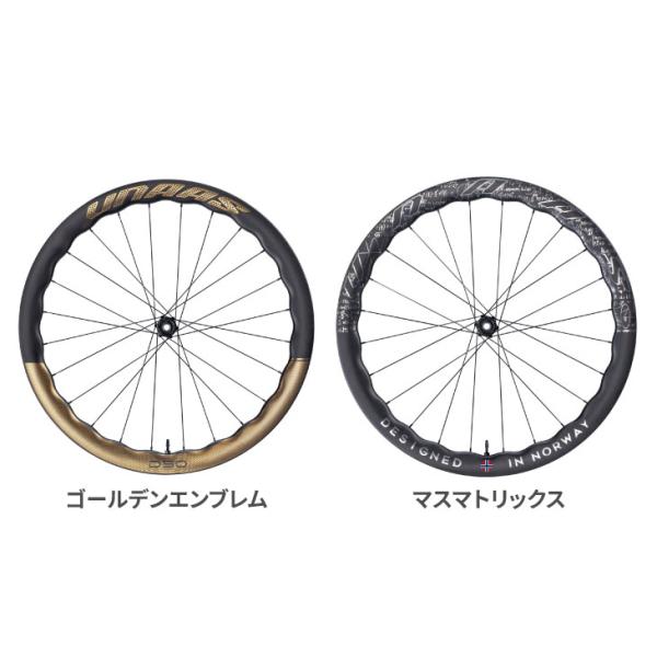 ■カラー：ゴールデンエンブレム、マスマトリックス■スポーク数：F24本、R24本■リム幅：内幅21.4mm、外幅28mm■リム高：谷…45mm、頂点…50mm■重量：約1,578g　※重量はあくまで目安です。サイズ・個体により異なります。■...