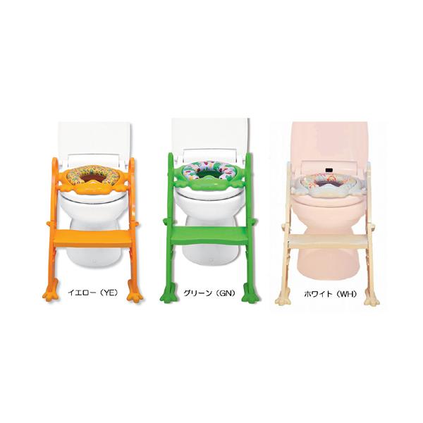 かわいい補助便座こんなの欲しかった！！かわいいデザインでトイレトレーニング！□　仕様　□対象月齢：1〜3歳耐重量：35kgまでサイズ：約40×54×54cm重量：1.3kg3段階ステップ位置調節：約3cm刻み3段階便座位置調節可能：約2cn...