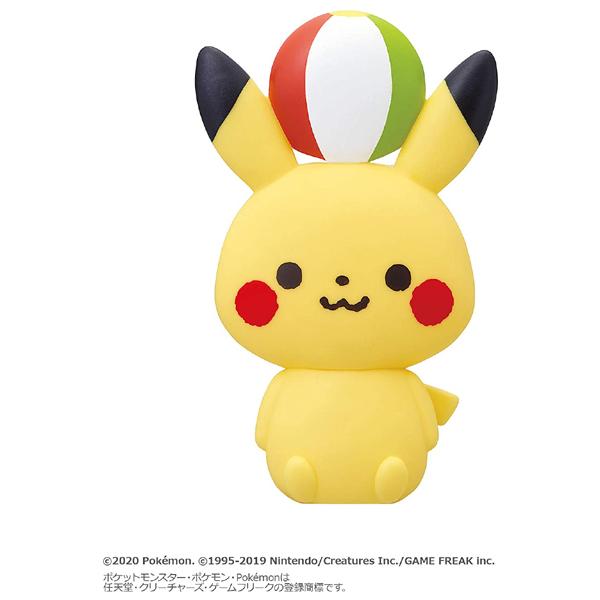 〜「ぺちゃ」っと押しつぶされたように平ベったい　フォルムがなんとも愛らしいぺちゃシリーズ〜♪♪ピカチュウが仲間入り♪♪★赤ちゃんの小さな手にも持ちやすい形です。★投げても踏んでも安心のやわらか素材。★押すとピュッと音が鳴る笛付きです。□　仕...