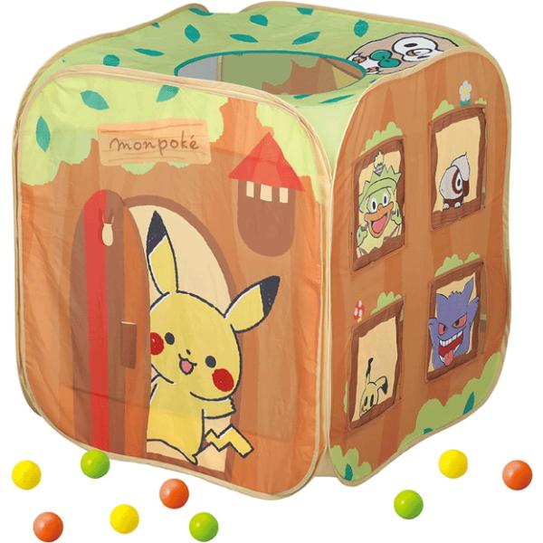 〜ポケモンたちと一緒に遊ぼう！            遊びがいっぱいのボールハウス！〜●ポケモンたちに囲まれて楽しく遊べるボールハウスです●ボール30個付き！●天井に開いた丸い窓や、メッシュの窓から、中で遊ぶお子さまの様子を見守ることができ...