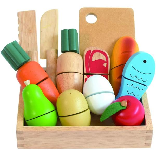 ボリュームたっぷり！ベーシックなおままごとセット□　仕様　□サイズ（商品本体）：5.3×5.3×5.6cm（りんご）　　　　　　　　　　21×16.5×4cm(木箱)　　　　　　　　　　34×10.5×23cm(個装)対象年齢：2歳〜付属品...