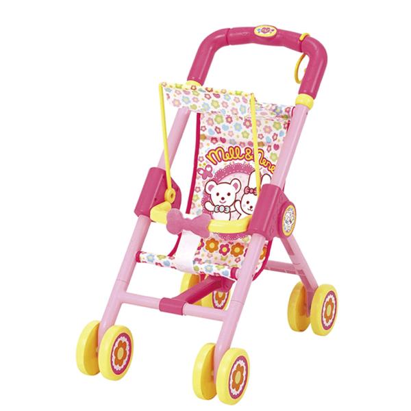 〜本物みたいなメルちゃんのベビーカー！　　　　　　　メルちゃんをのせておでかけごっこ〜●ひよけや小物入れ、かばんフックがついています。●折りたためるのでお片付けも簡単にできます。□　仕様　□対象年齢:3才以上セット内容:座席パーツ、ハンドル...