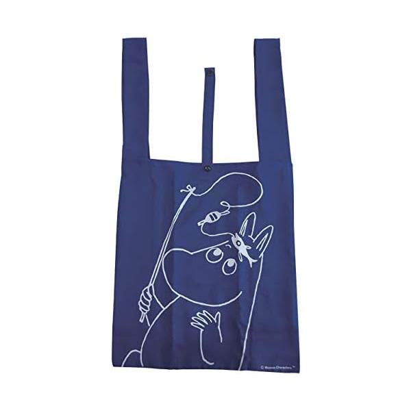 (C)Moomin Characters TMムーミンファミリーのレジバッグ（エコバッグ）クルクルとまるめてコンパクトになるので持ち運びに便利です！■サイズ：H35×W30×マチ14cm■生産地：中国■素材・成分：ポリエステル