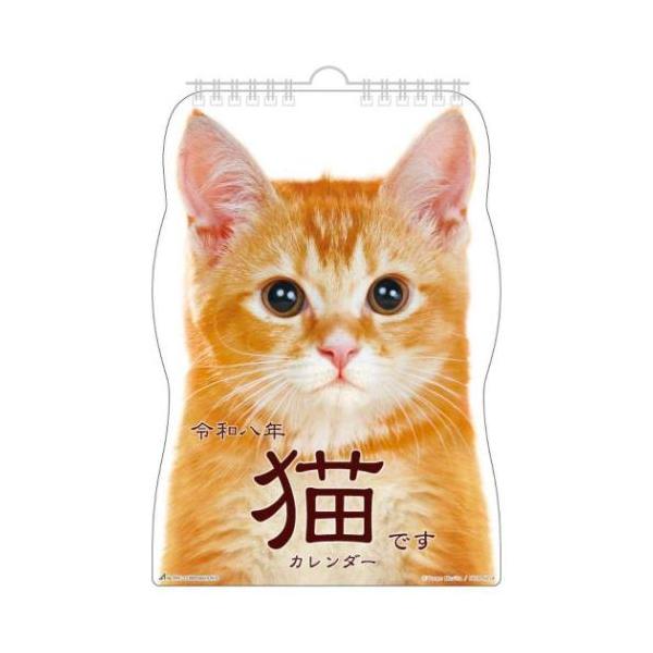 デザインいろいろお気に入りのカレンダーみつかる「猫とずっと一緒にいるような気持ちになれる」がコンセプトの[猫です]ダイカット壁掛けカレンダー可愛い猫たちの表情や姿で毎月癒されますサイズ：178x253mm仕様：13枚綴り壁掛け用 猫 カレン...