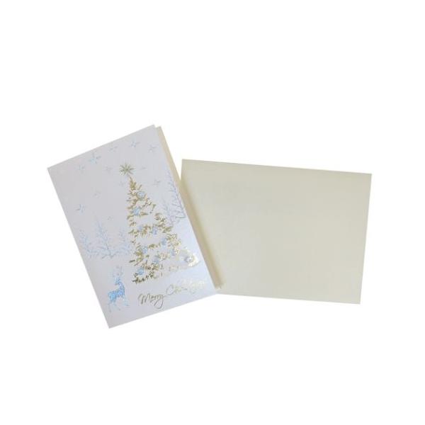 手紙 デザイン レターセット おしゃれ デザイン メッセージMERRY CHRISTMAS飾って楽しめるかわいいクリスマスカード品のある紙質や上質な箔押しの美しいイタリア製のクリスマスカードです心温まるクリスマスを楽しんじゃおう封筒サイズ：...