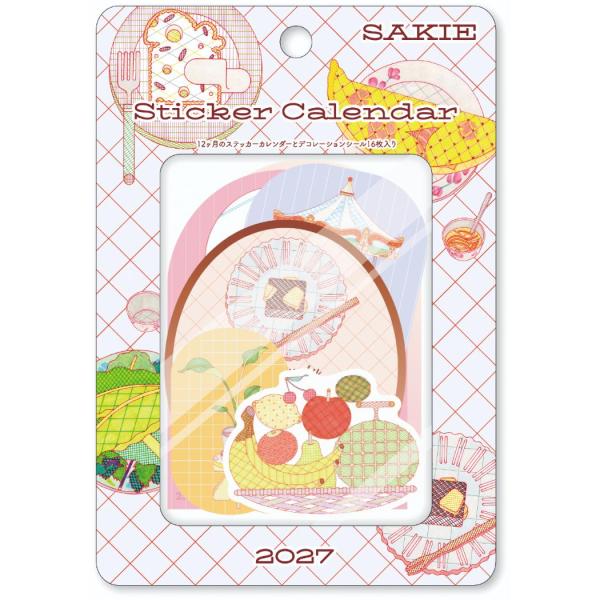 【発売日：2026年08月13日】スマホケースに挟んだり、普段使っているノートやダイアリーに貼ったり・・・<br>多目的に使用できて遊び心あふれる、ダイカットステッカーカレンダーです！<br><br>パッ...