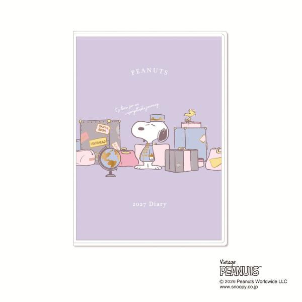 【発売日：2026年08月10日】大人気[PEANUTS/SNOOPY]の使いやすくてかわいいスケジュール手帳<br>ピーナッツの世界観がギュッと詰まった、吹き出しに書き込みができるユニークなダイアリーです。<br>...