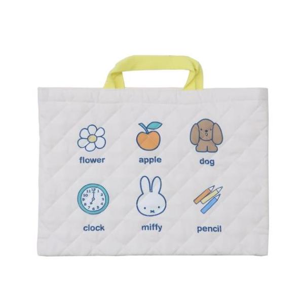 おけいこディックブルーナの人気絵本[miffy/ミッフィーちゃん]から新作キッズ雑貨シリーズが登場こちらはジュニアのお稽古かばんにちょうどいい[キルティングレッスンバッグ]キルティング素材のママの手作り風がとってもかわいい学校でのサブバッグ...