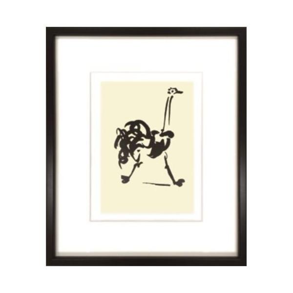 「取寄品」 お祝い ギフト おしゃれ アート インテリア 贈り物巨匠「パブロ・ピカソ」の作品。抽象的なアートを黒いフレームでセットしモダンインテリアの代表に仕上げました。・サイズ：約630×530×30mm・重量：2.1kg・素材：天然木/...