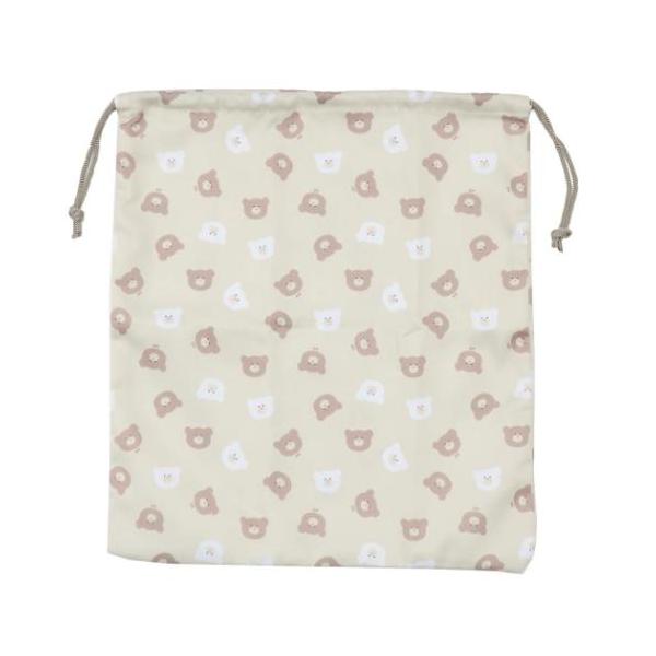 キッズ入学 新学期にぴったりのキュートな雑貨シリーズこちらはとっても可愛い[きんちゃく袋L]体操着と一緒にタオルも入れられる使いやすい大きさ同デザインのいろいろな雑貨があるのでお気に入りを揃えてくださいサイズ：約340x380mm素材：ポリ...