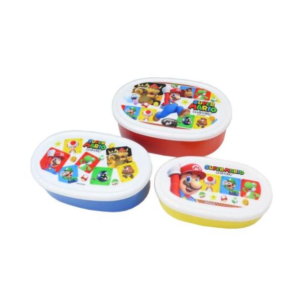 料理 一人暮らし おしゃれ キャニスター 生活雑貨世界中で愛されている[スーパーマリオ]のCOOLなランチグッズシリーズこちらは3サイズのランチケースが入れ子式に収納できてとってもコンパクトな[シール容器3Pセット]兄弟or姉妹で、1人に1...