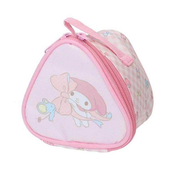 弁当 おしゃれ 生活雑貨　仕事 一人暮らし 社会人大人気サンリオキャラクターのキュートなランチ雑貨シリーズこちらはとっても便利な[おにぎりケース]一般的なコンビニのおにぎりが2つ入るサイズだよケースの内側は保冷＆保温できるアルミ仕様しっかり...