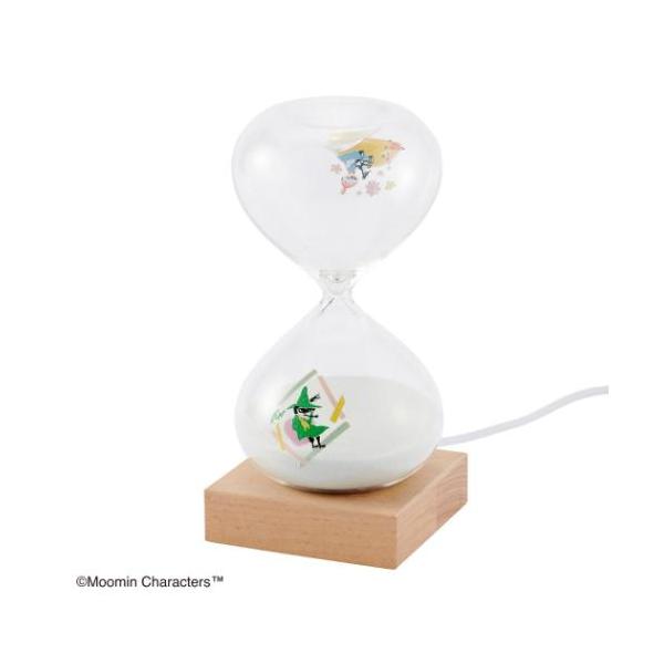 オブジェ おしゃれ 小物 インテリア 生活雑貨 デザイン大人気[Moomin/ムーミン]グッズにまたまた可愛いnewアイテム登場こちらは砂から光がこぼれる、幻想的な[砂時計LEDライト]「リトルミイ＆ミムラねえさん」「スナフキン」がそれぞれ...
