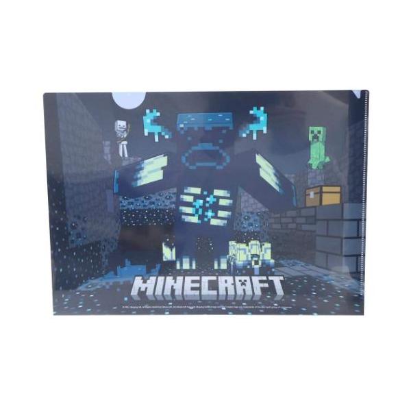 書類 整理 収納 おしゃれ 文具 文房具 仕事 ファイルサバイバルや建築を自由に楽しめる大人気ゲーム[Minecraft/マインクラフト]グッズにまたまた可愛いnewアイテム登場こちらは定番アイテム[A4クリアファイル]ディープダークに出現...