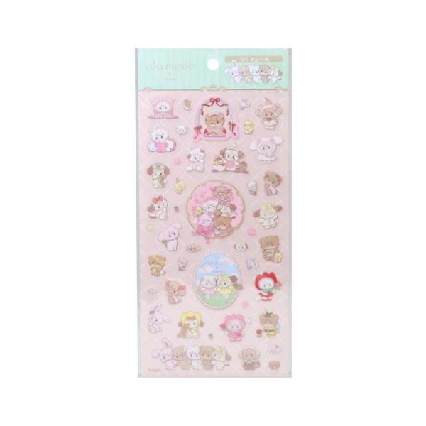 おしゃれ シール デザイン 文具 文房具 新入学 新学期イラストレーターのmikkoが描く「Lil ala mode（リルアラモード）」のグッズが登場！こちらはかわいい[クリアシール]ノートやスケジュール帳、スマホケースなど、好きなものをか...