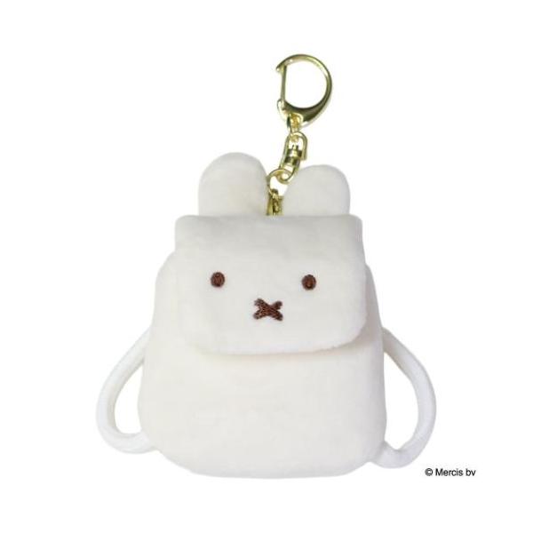 毎日使うものだからこそこだわりを 大人可愛い女性向け雑貨ディックブルーナの人気絵本[miffy/ミッフィーちゃん]グッズにまたまた可愛いnewアイテム登場こちらはかわいい[リュックチャーム]ワイヤレスイヤホンや飴、小銭など小さなものが入りま...