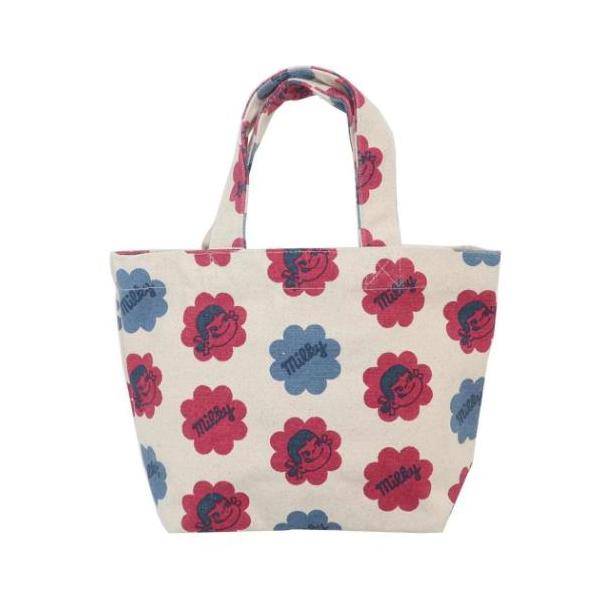 お弁当箱を持ち運ぶのに便利ミルキーでお馴染み不二家のマスコットキャラクター[ぺこちゃん]グッズにまたまた可愛いnewアイテム登場こちらは定番人気アイテム[ミニトートバッグ]お散歩などちょっとしたおでかけに便利なミニトートお弁当や水筒を入れて...