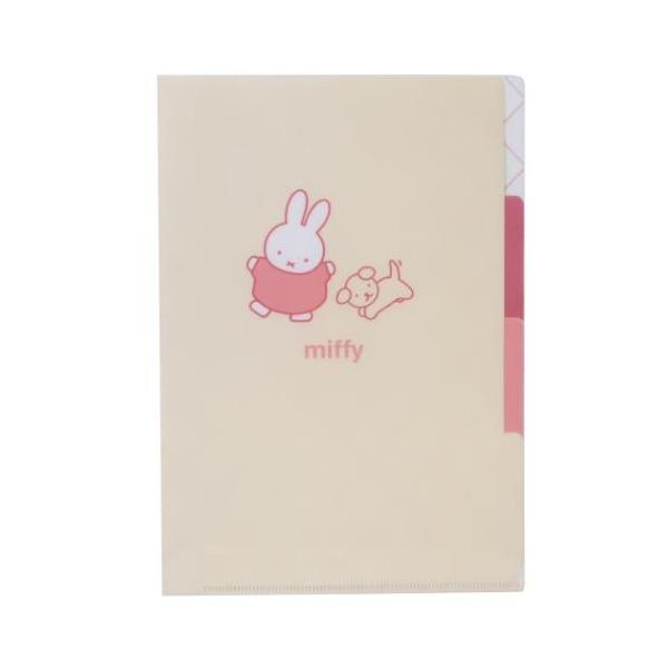 書類 整理 収納 おしゃれ 文具 文房具 仕事 ファイルディックブルーナの人気絵本[miffy/ミッフィーちゃん]グッズにまたまた可愛いnewアイテム登場こちらは使い勝手の良いサイズの[A5ポケットクリアファイル]チケットやレシートなどの細...