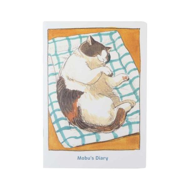 文具 文房具 おしゃれ 仕事 学校 社会人 ノート台湾で大人気のコミック作品集[三毛猫モブは猫缶を稼ぎたい Mobu?s Diary]からグッズが登場！こちらは持ち運びしやすい[A5ノート]本文はシンプルな方眼タイプになります。ほかにもいろ...