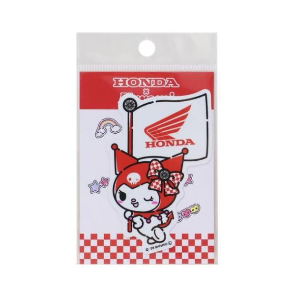 おしゃれ シール デザイン 文具 文房具 新入学 新学期大人気サンリオキャラクター[クロミ]と[HONDA ホンダ]がコラボしたかわいいステッカーが登場こちらは人気アイテム[ダイカットステッカー]耐光耐水仕様なので屋外使用もOKバイクやメッ...