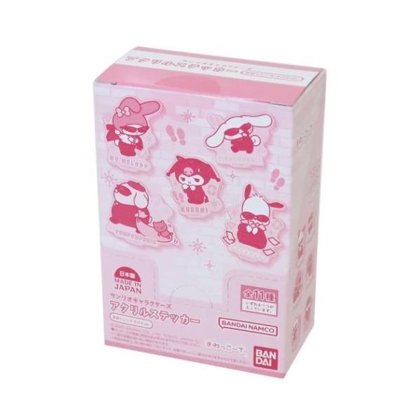 おしゃれ シール デザイン 文具 文房具 新入学 新学期大人気サンリオキャラクターからまたまた可愛いアイテム登場こちらはキュートな[アクリルステッカー]好きな場所に貼ったり、スマホケースに挟んだり！デザインは全11種類セット販売です(11個...