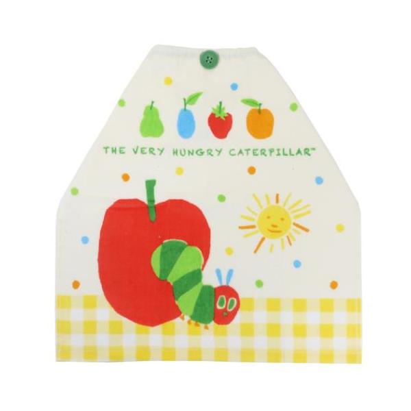 生活雑貨 おしゃれ タオル ギフトに 贈り物  プレゼント世界中で愛読されるエリック カールのベストセラーしかけ絵本[はらぺこあおむし]のかわいいタオルシリーズこちらは保育園や幼稚園などお出かけに便利な[おりこうタオル]ゴムとボタン付きでお...