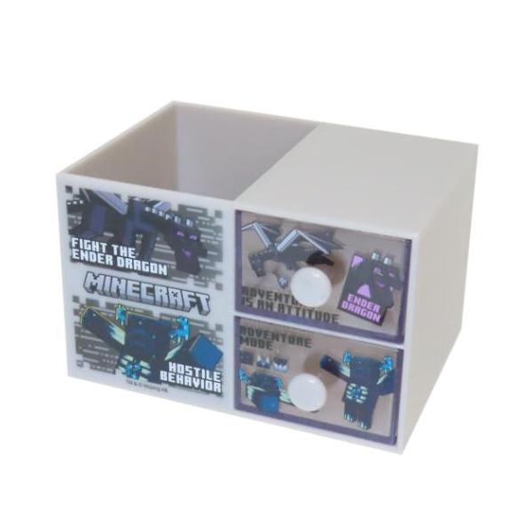 生活雑貨 おしゃれ 卓上 収納 雑貨 小物 ギフトにサバイバルや建築を自由に楽しめる大人気ゲーム[Minecraft/マインクラフト]グッズにまたまた可愛いnewアイテム登場こちらは[ペンスタンド付きプラチェスト]上下に1つずつ引き出しがあ...