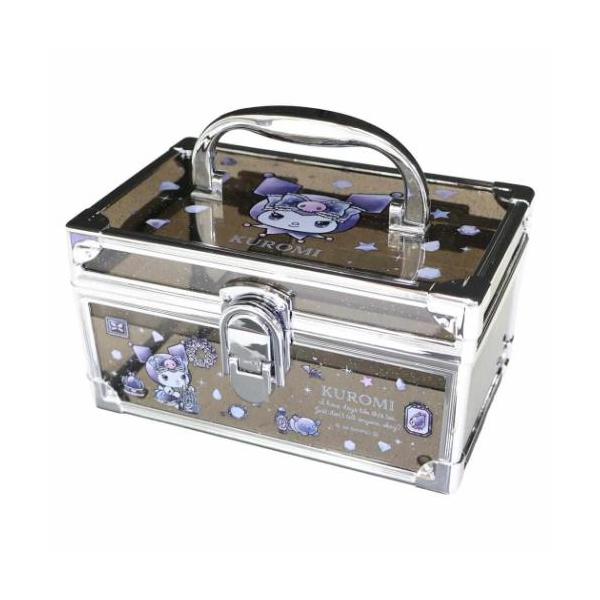 生活雑貨 おしゃれ ファッション ケース お祝い ギフトに大人気サンリオキャラクターグッズにまたまた可愛いnewアイテム登場こちらはコスメケースやジュエリーボックスにちょうどいい[バニティケース]仕切りトレイ付きでとっても使いやすい専用ボッ...