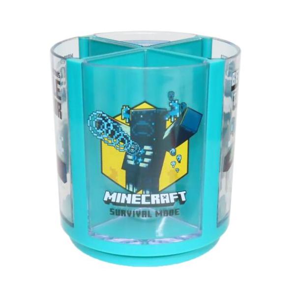 生活雑貨 おしゃれ 卓上 収納 雑貨 小物 ギフトにサバイバルや建築を自由に楽しめる大人気ゲーム[Minecraft/マインクラフト]グッズにまたまた可愛いnewアイテム登場こちらは大ヒットアイテム[回転ペンスタンド]スタンドが回転するので...