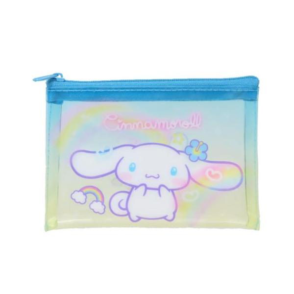 毎日使うものだからこそこだわりを 大人可愛い女性向け雑貨大人気サンリオキャラクターズのステーショナリーシリーズこちらはお洒落で可愛い[クリアフラットポーチ]コスメや小物などしっかり収納できます中身が見えるからとっても便利同シリーズの文具や雑...