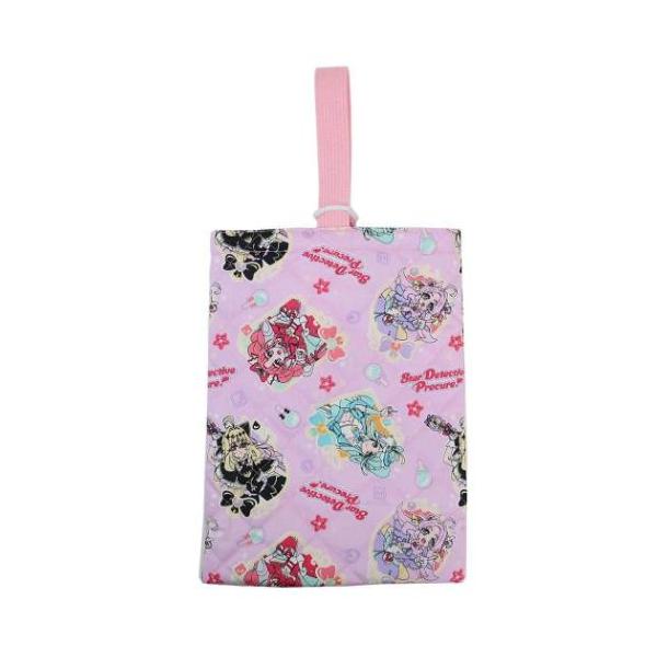 かわいいシリーズ第23作目となる探偵をモチーフにした[名探偵プリキュア！]のキュートな学童雑貨シリーズこちらは体育館シューズなどを入れる[シューズバッグ]キルティング素材のママの手作り風がとってもキュート。外側から名前が見えなくて安心な内側...