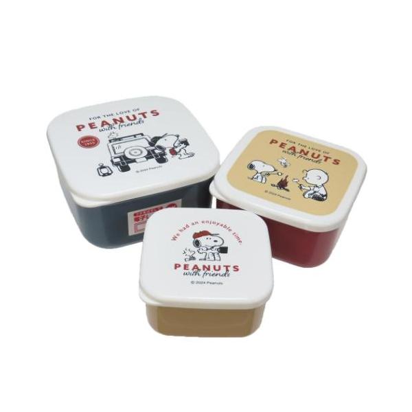 弁当 おしゃれ 生活雑貨　仕事 一人暮らし 通勤 通学入学 新学期にぴったりな大人気[スヌーピー]のランチ雑貨シリーズこちらは使いやすい[3段ランチボックス]食べ終わった後は中に収納できるからコンパクトになっちゃいます保存容器として使うのも...