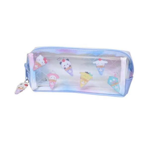 文具 文房具 おしゃれ 筆箱 学校 社会人 ペンケースもちもちぱんだと大人気サンリオキャラクターのコラボステーショナリーシリーズこちらは定番人気アイテム[ボックスペンポーチ]マチも広くてハサミなども入る大収納タイプ同シリーズのかわいい文具い...