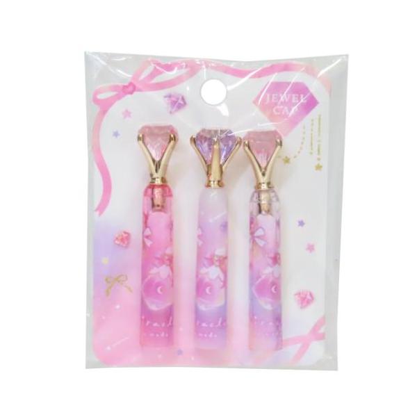 文具 文房具 おしゃれ 仕事 学校 社会人 鉛筆キャップ毎日がお洒落に楽しくなるキュートな文房具シリーズこちらは魔法のステッキ、リボン、宝石…キラキラかわいいときめきが詰まった魔法少女テーマのトータルステーショナリー[ジュエルキャップ]キラ...