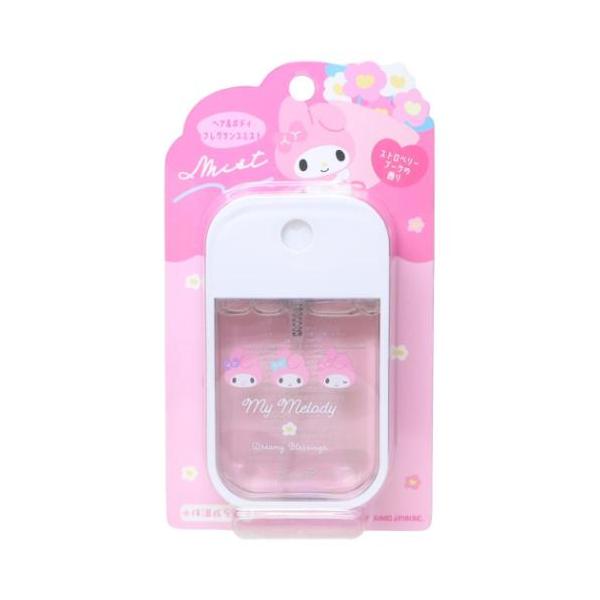 生活雑貨 おしゃれ ファッション お祝い ギフトに 日用雑貨大人気サンリオキャラクターグッズにまたまた可愛いnewアイテム登場こちらはふんわり香る[ヘア＆ボディミスト]ヘア＆ボディに使える2wayタイプ保湿成分[ヒアルロン酸Na/パンテノー...