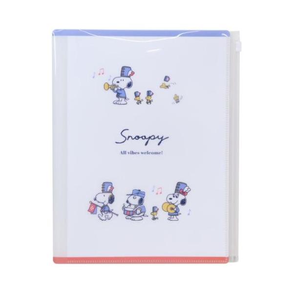 書類 整理 収納 おしゃれ 文具 文房具 仕事 ファイル大人気PEANUTS/SNOOPYグッズにまたまた可愛いnewアイテム登場こちらは使いやすい見開きタイプ[スライダー付き6ポケットA4クリアファイル]使いやすいA4サイズで6ポケット＋...