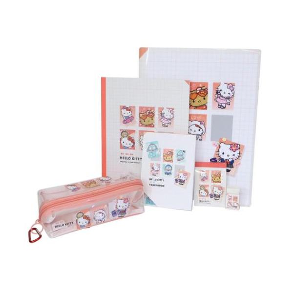 学校 文房具 文具 仕事 お道具箱 雑貨 勉強大人気サンリオキャラクターのステーショナリーシリーズこちらは大好評の文具がパックになった[文房具6点セット]まとめ買いできてプレゼントにもおすすめなセットです[セット内容]ペンポーチ/消しゴム/...