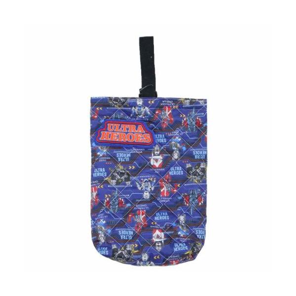 かわいい大人にも子供にも大人気の特撮ヒーロー[ウルトラマン]のスクール雑貨シリーズこちらは体育館シューズなどを入れる[シューズバッグ]キルティング素材のママの手作り風がかわいいめくるとお名前が書けるアップリケワッペン付き  運動靴入れとして...