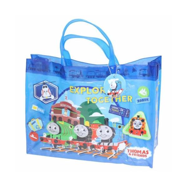 大人女子にぴったり お気に入りの鞄やお財布が充実男の子大好き[Thomas＆Friends]グッズにまたまた可愛いnewアイテム登場大きめのビニール製でプールバッグにぴったり海やプールはもちろん、キャンプなどの時にも大活躍しちゃうよ裏面に名...