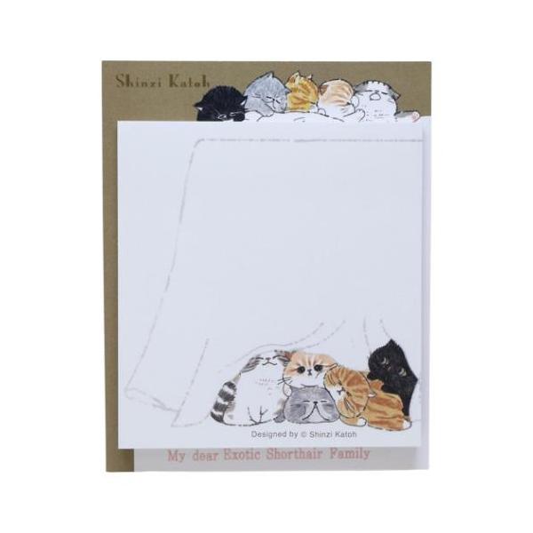 文具 文房具 おしゃれ 仕事 学校 社会人 付箋熊本県出身の雑貨デザイナー絵本作家[Shinzi Katoh/シンジ カトウ]の新作雑貨が登場ノートや手帳に貼るたび、猫たちがちょこんと顔をのぞかせます仕事や勉強のちょっとした区切りに使うだけ...